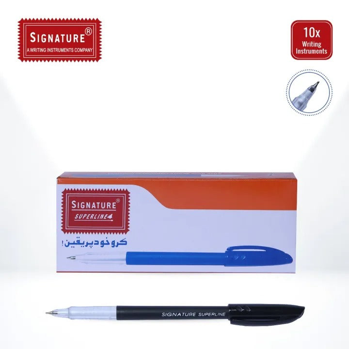 Signature Superline ball pen Black [1PC] [IP] – KATIB - Paper and ...