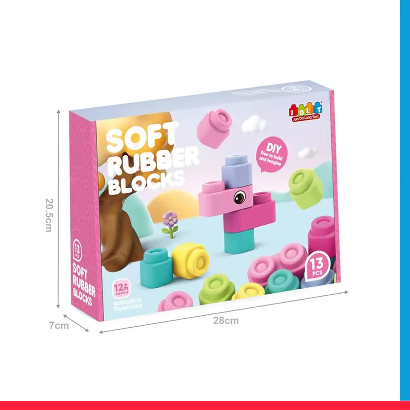 Soft Rubber Blocks Toy For Kids [PD][1Box] – KATIB - Paper and ...