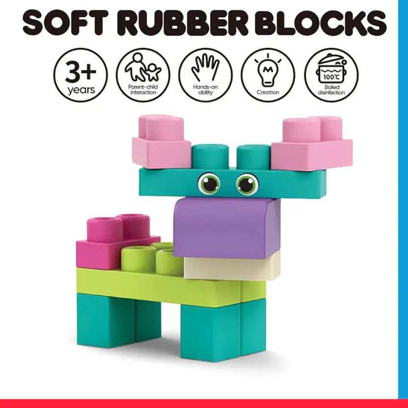 Soft Rubber Blocks Toy For Kids [PD][1Box] – KATIB - Paper and ...