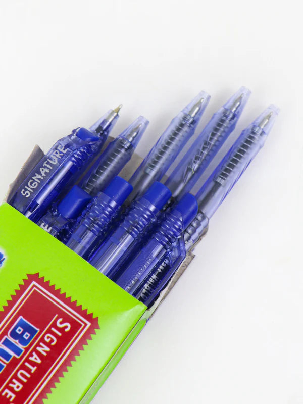 Signature Blue Ball Pen [IS][1Box]* : Get FREE delivery and huge ...