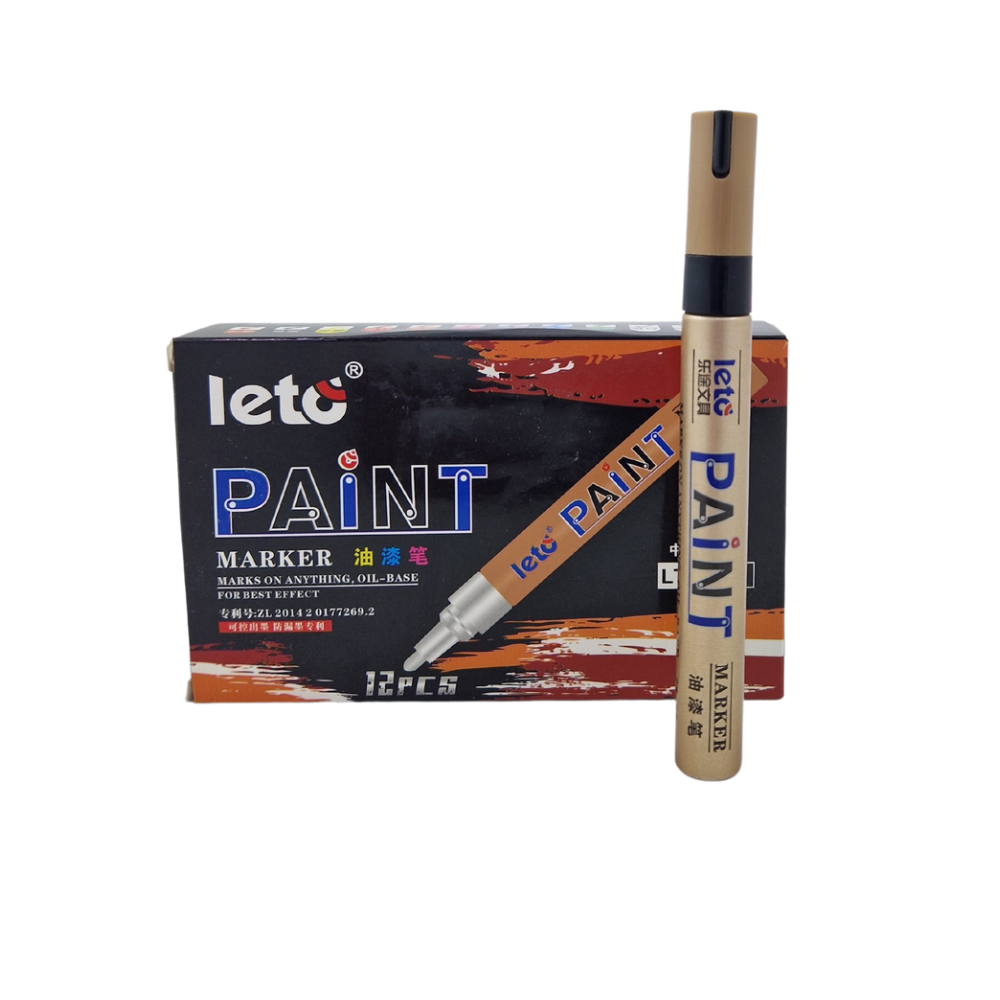 Leto Paint Marker Pen Black [IS][1Pc] – KATIB - Paper and Stationery at ...