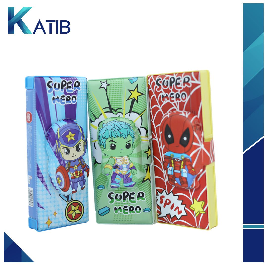 Super Hero Pencil Box [1Pc][PD] – KATIB - Paper and Stationery at your ...