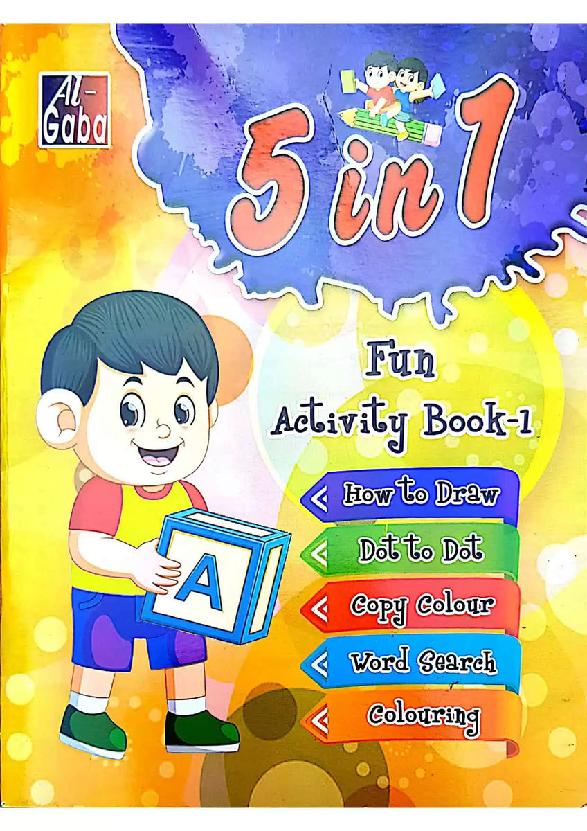 5 In 1 Fun Activity Books – 1 – KATIB - Paper and Stationery at your ...