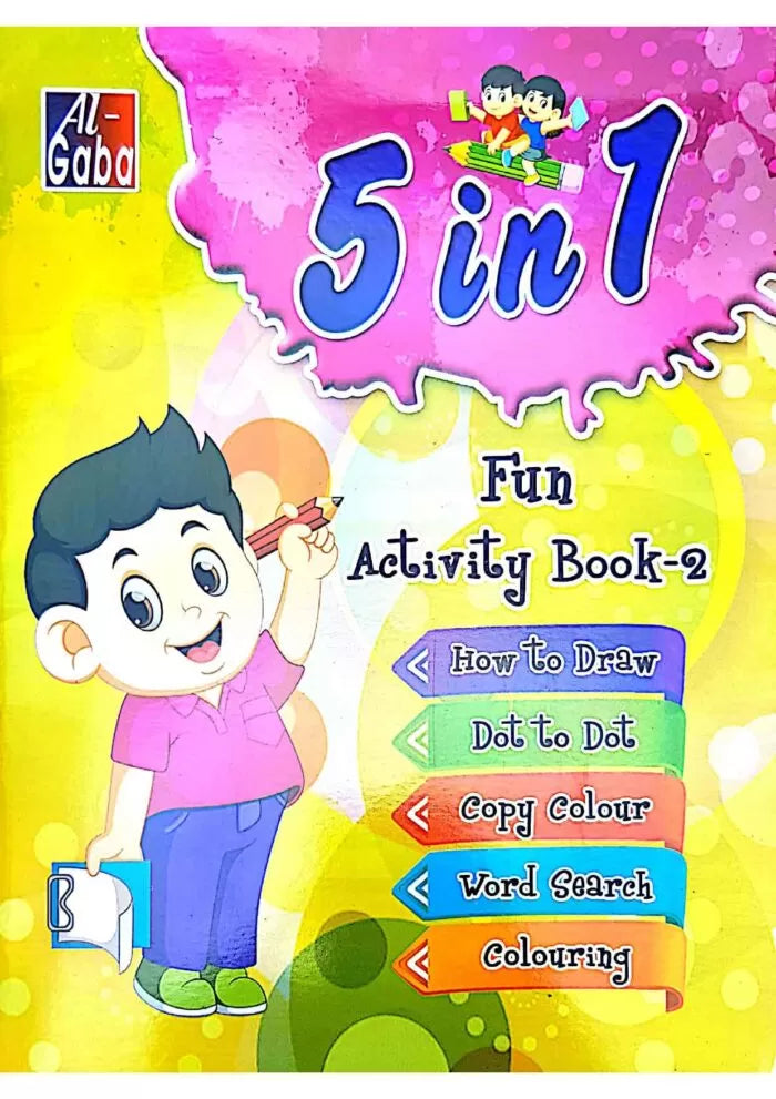 5 In 1 Fun Activity Books – 2 – KATIB - Paper and Stationery at your ...