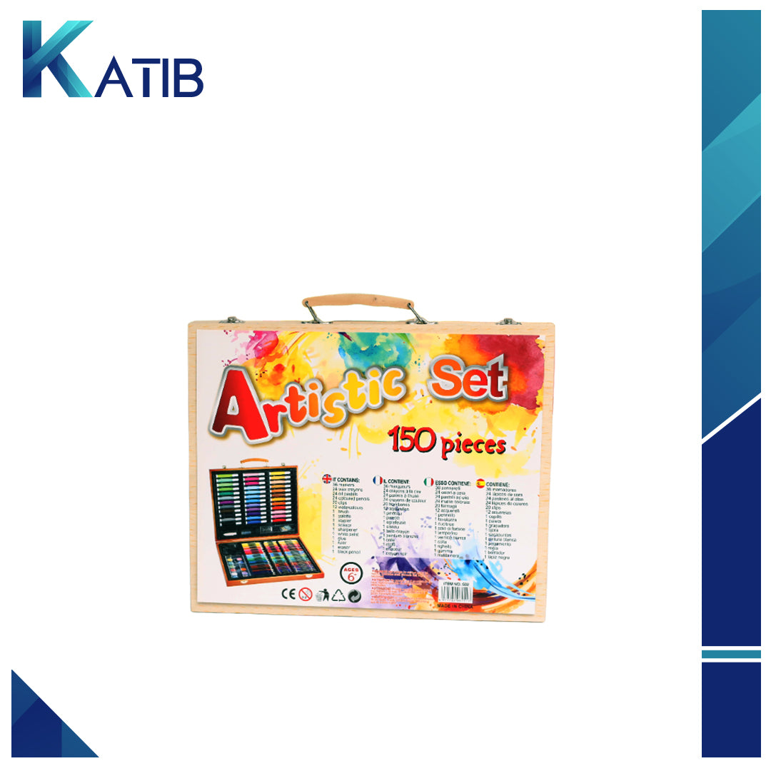 150 Piece Art Set Drawing Set For Kids Crafts Kit Box [PD][1Pc] – KATIB ...