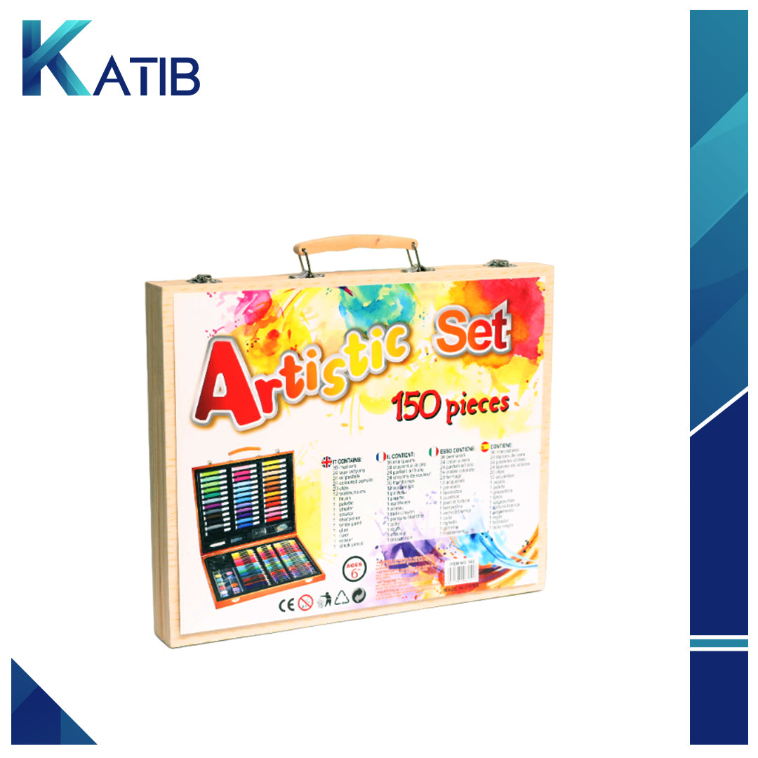 150 Piece Art Set Drawing Set For Kids Crafts Kit Box [PD][1Pc] – KATIB ...