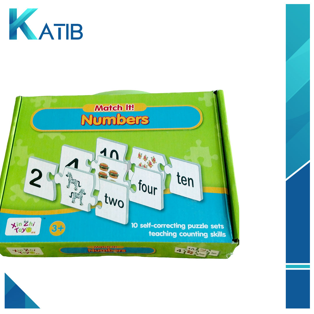 Match It Numbers - Puzzle [PD][1Set] – KATIB - Paper and Stationery at ...