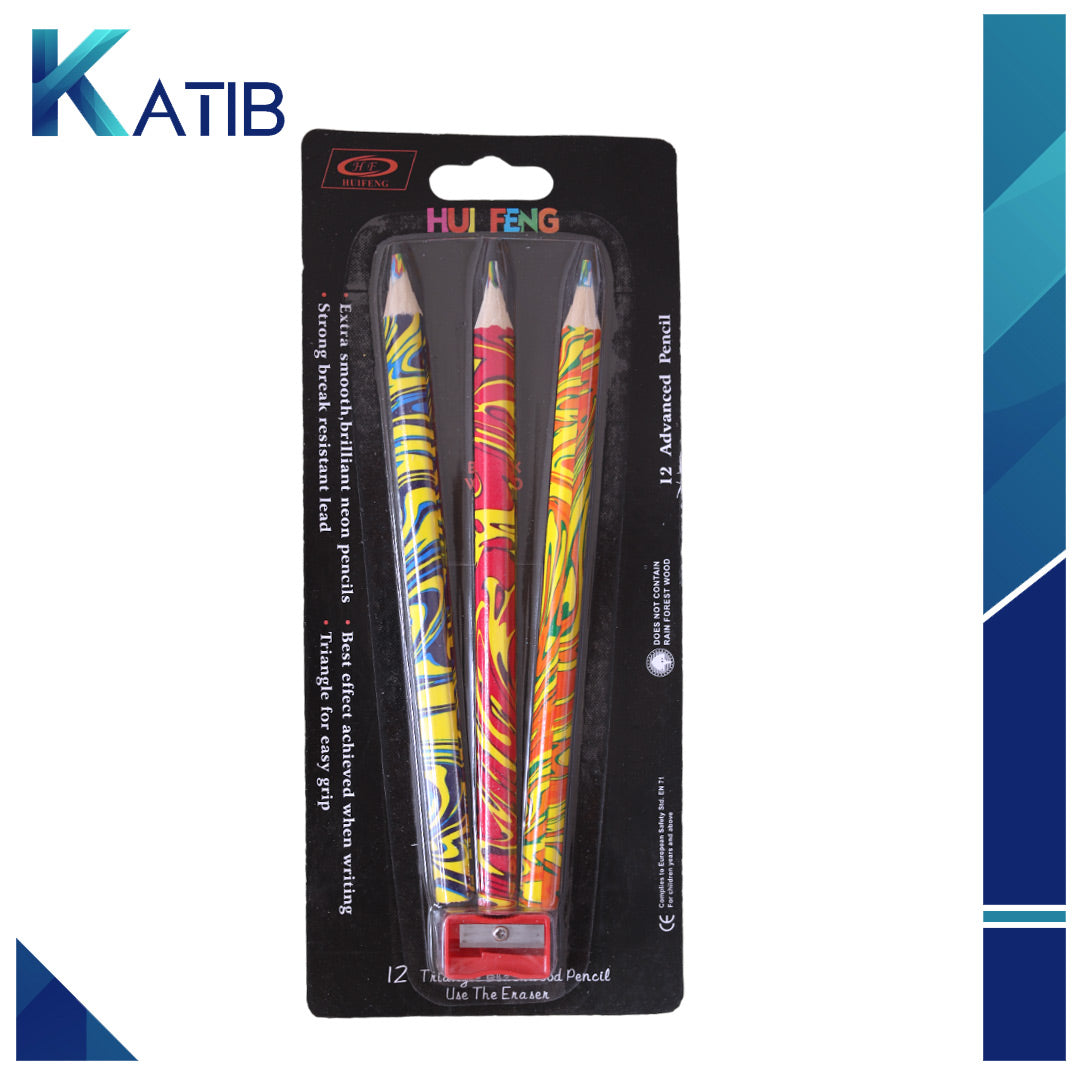 Rainbow Multi Color Pencils with Sharpener [PD][1Pc] – KATIB - Paper ...