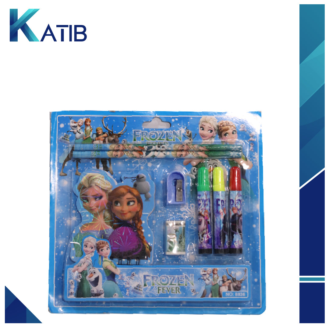 FROZEN Stationary Pack With 3 Markers [PD][1Pc] – KATIB - Paper and ...