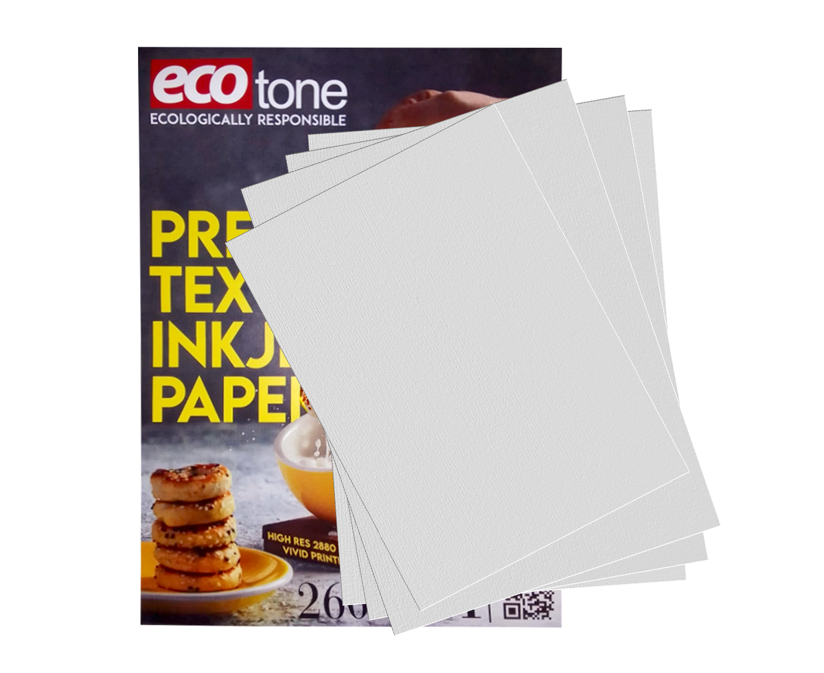 A4 Ecotone Premium Textured Inkjet Paper 260gsm [IS][1Pack] – KATIB ...