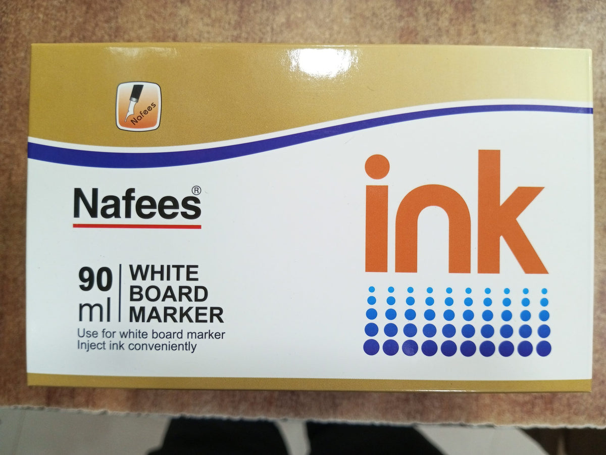 Nafees White Board Marker Ink Black 90ml[1Pc][IS] – KATIB - Paper and ...