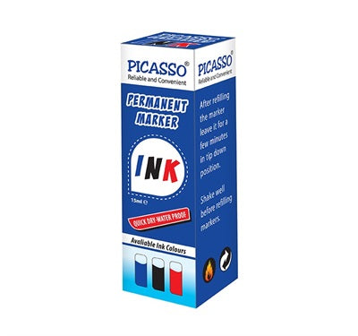 Picasso Blue Permanent Marker Ink 15ML [IS] – KATIB - Paper and ...