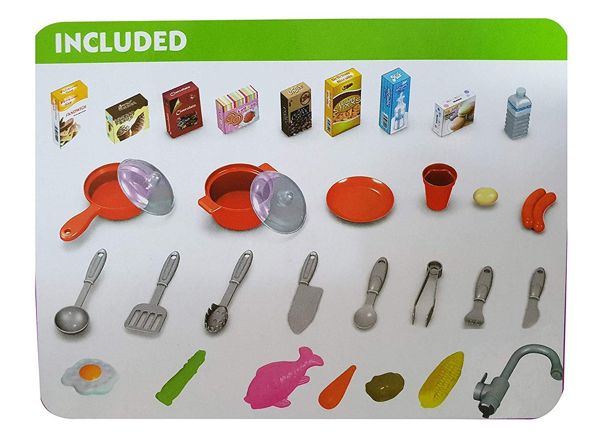 Kids Modern Kitchen Playset – 49 Pcs [PD] – KATIB - Paper and ...