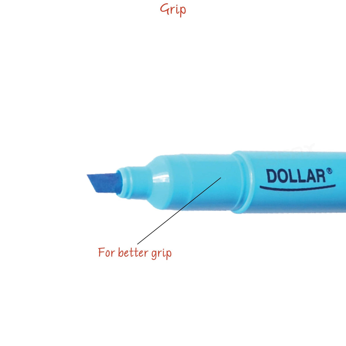 Dollar Neon Blue Highlighter 5mm [IS][1BOX] – KATIB - Paper and ...