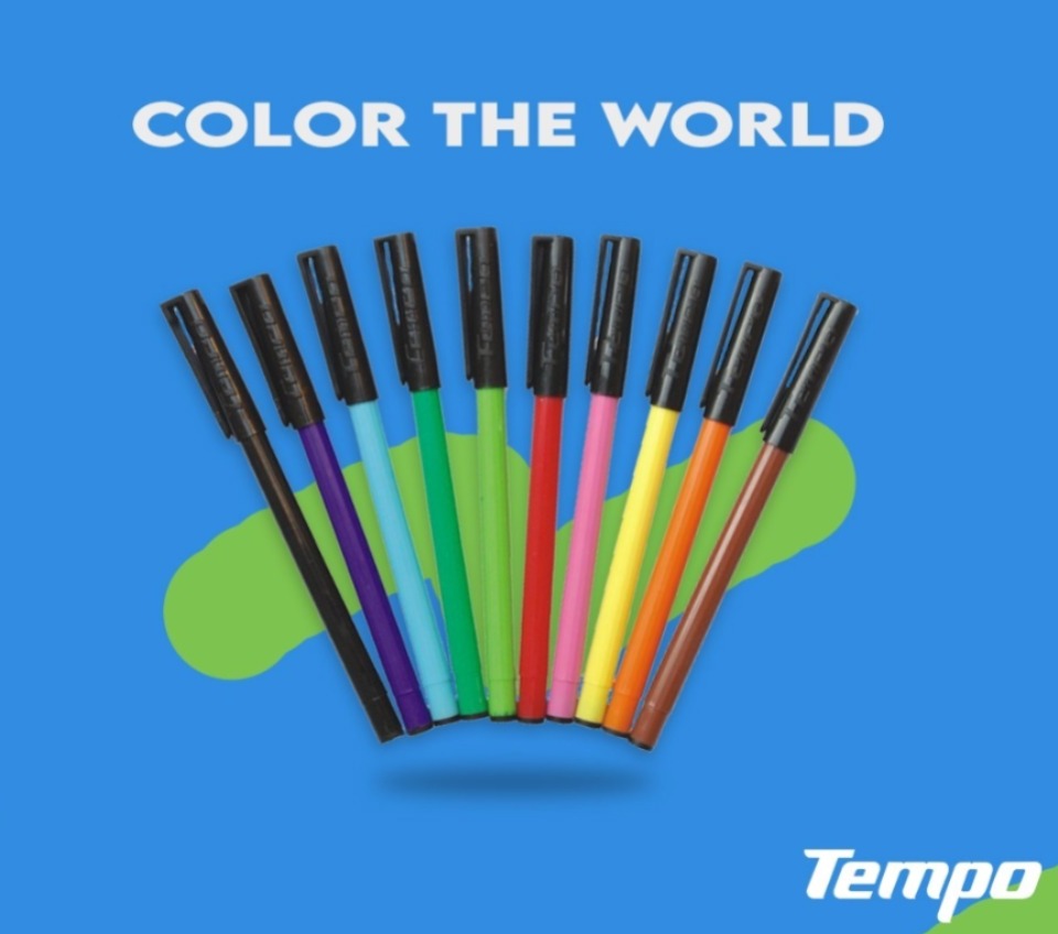 Tempo Marker Mix Color pack Of 10 [PD] – KATIB - Paper and Stationery ...