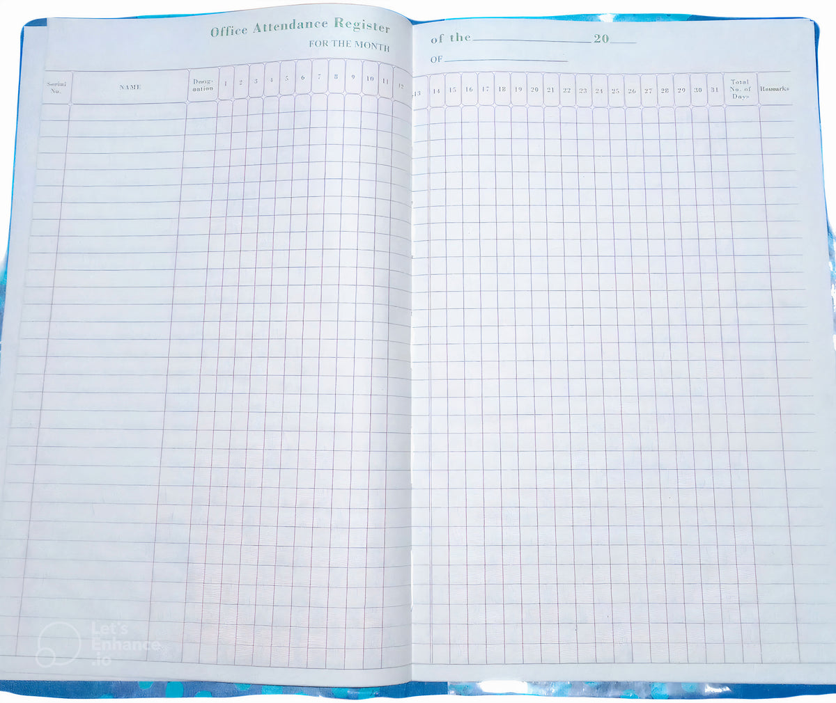 NOBLE ATTENDANCE REGISTER 3Q [PD][1Pc] – KATIB - Paper and Stationery ...