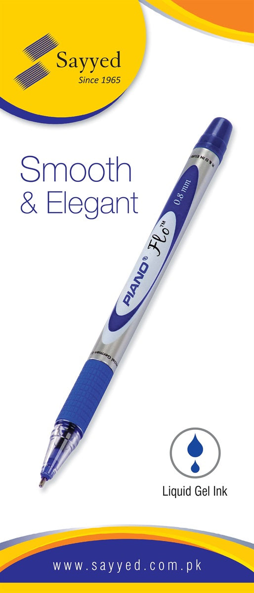 Piano Flo Gel Pen Blue [IP] [1PC] – KATIB - Paper and Stationery at ...