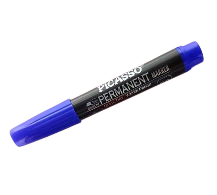 Picasso Permanent marker Blue [1Box][IP] – KATIB - Paper and Stationery ...