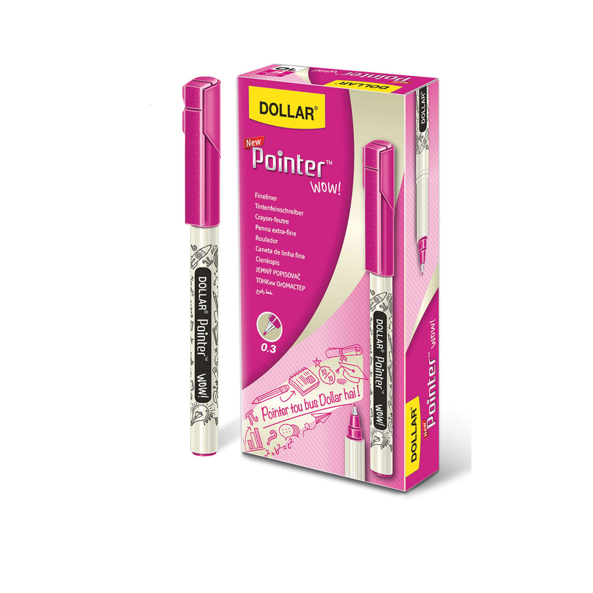 Dollar Pointer WOW Pink [IP][Pack] – KATIB - Paper and Stationery at ...