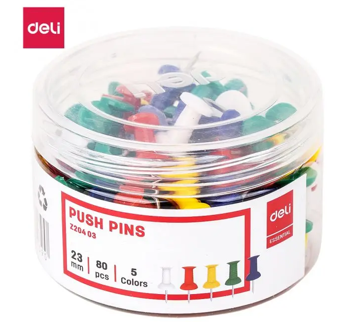 Deli EZ20403 Push Pin [IP][1Tub] : Get FREE delivery and huge discounts ...