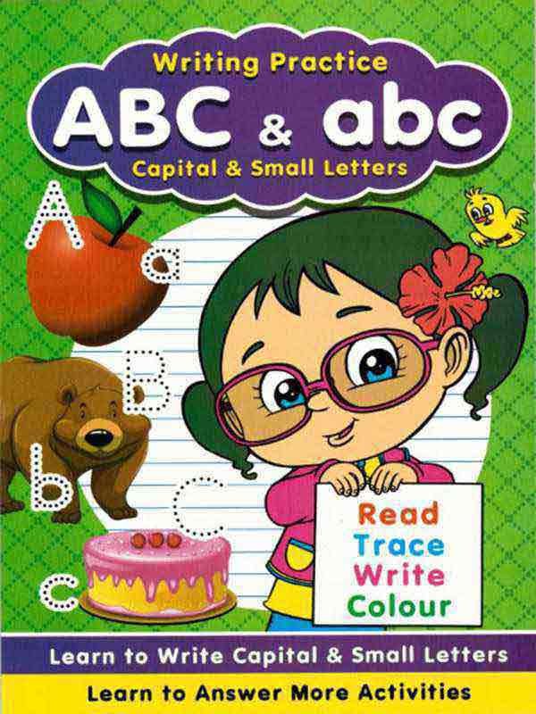 WRITING PRACTICE: ABC & abc CAPITAL & SMALL LETTERS : Get FREE delivery ...