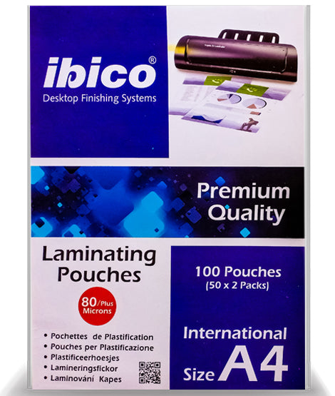Ibico Lamination International Size A4 80 plus microns 100 Pouch [MS ...