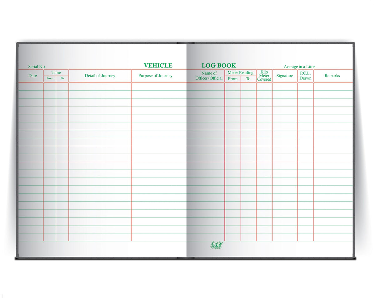 Hamdam VEHICLE LOG BOOK 120P [IP][1Pc] : Get FREE delivery and huge ...