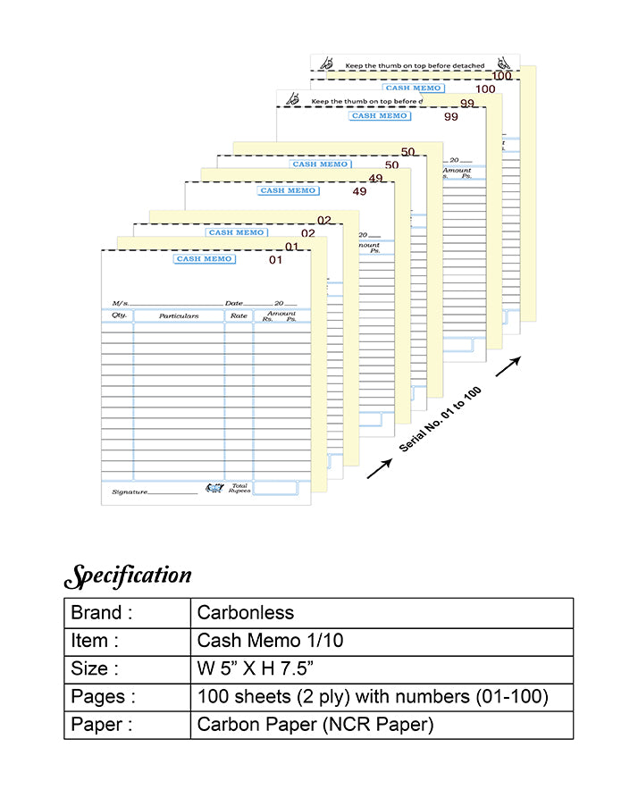 Salfar HB Triplicate Bill Book 1/6 [IP][1Pc] : Get FREE delivery and ...