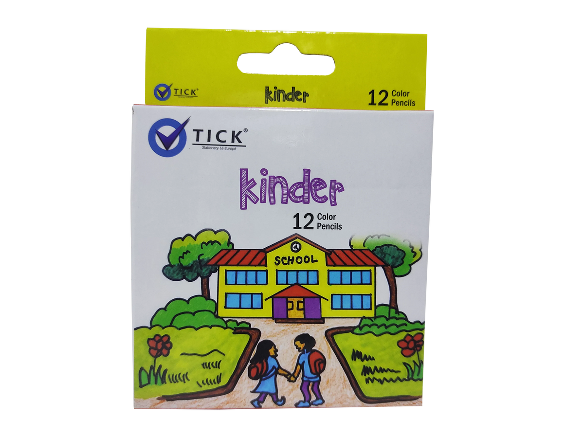 Tick Kinder Half Color Pencils [COB][1Pack] : Get FREE delivery and ...