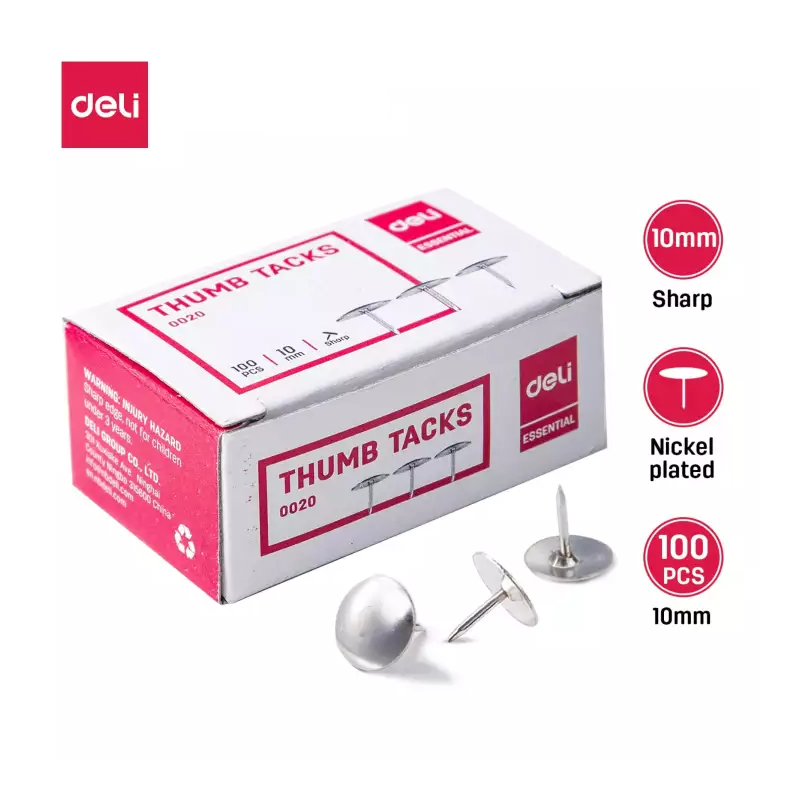 Deli Thumb Pin E0020 [IS][1Pack] : Get FREE delivery and huge discounts ...